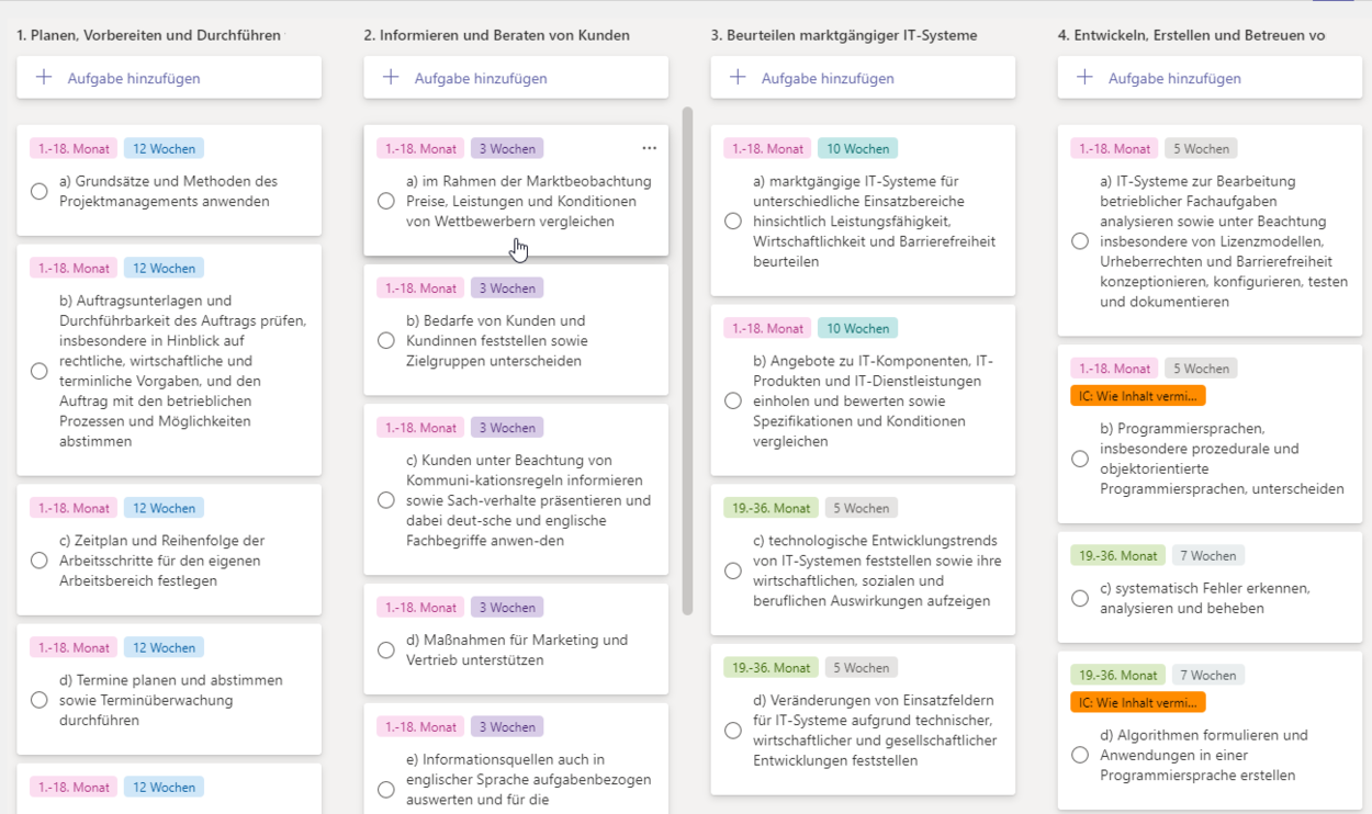 Ausbildungsplan mit Plan(ner): So bringen Sie Struktur in die ...